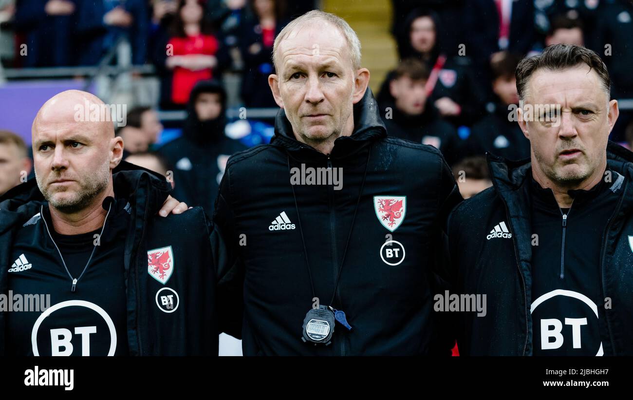 CARDIFF, WALES - 05 JUNE 2022: Wales’ Head Coach Robert Page, Wales ...