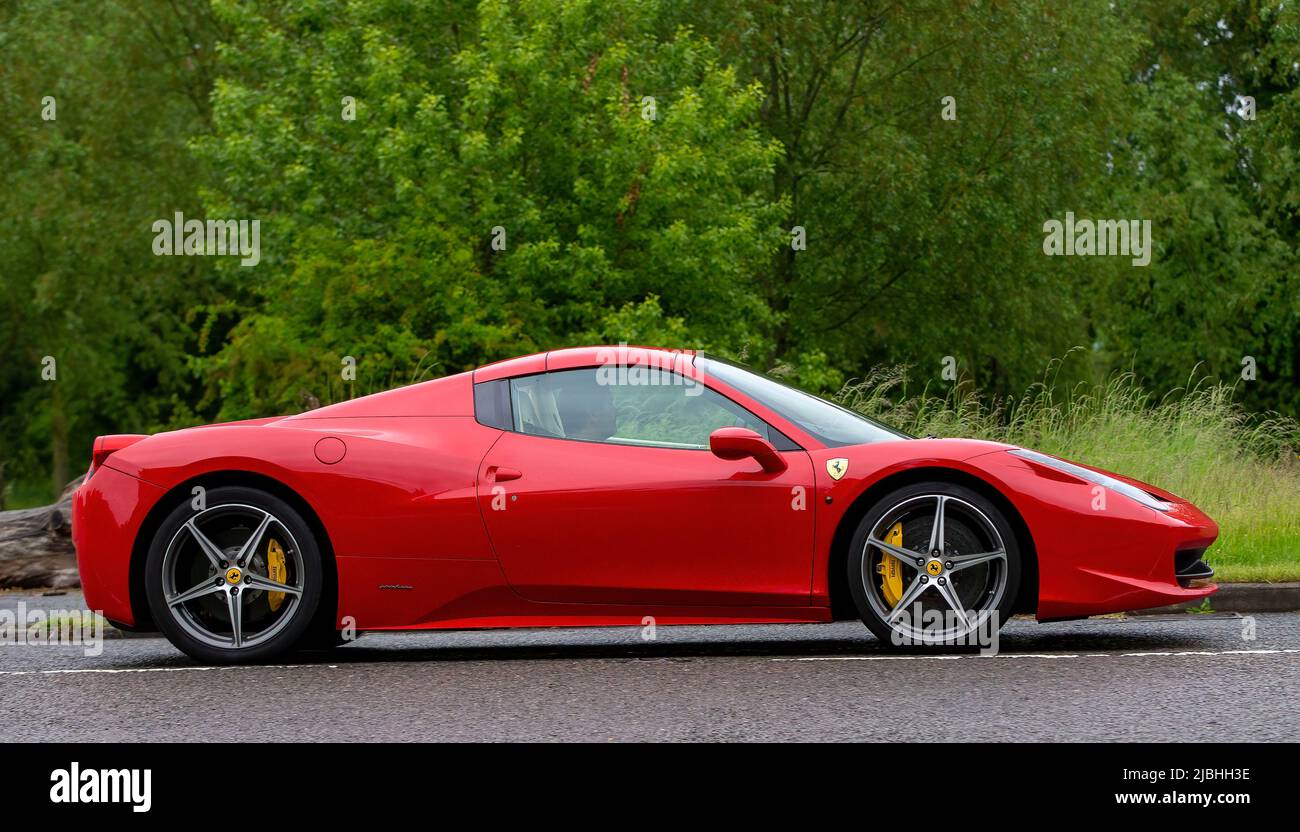 Red ferrari 458 hi-res stock photography and images - Alamy