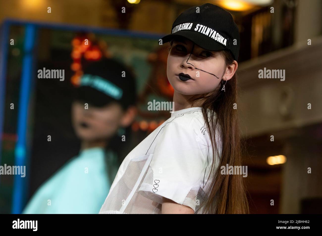 Moscow, Russia. 5th of June, 2022. Young models show children's clothing collection of the ...