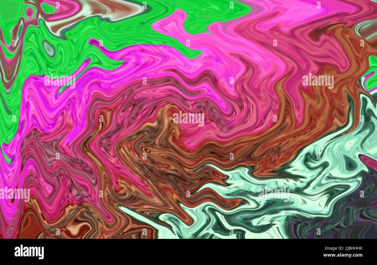 Illustration of amazing multi-color flowing oil paints texture Stock ...