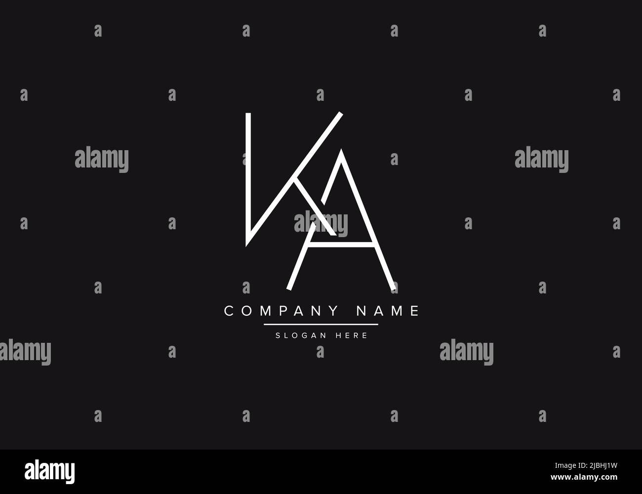 Abstract alphabet letter Logo icon KA Stock Vector Image & Art - Alamy