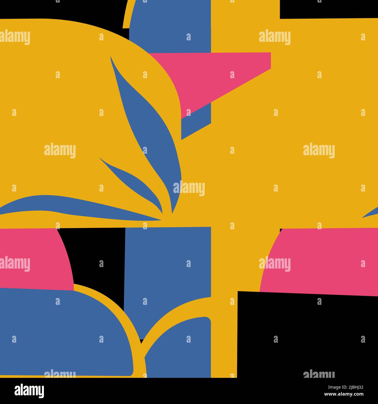 Rainbow shapes, curves, arcs. Abstract seamless pattern withe various ...