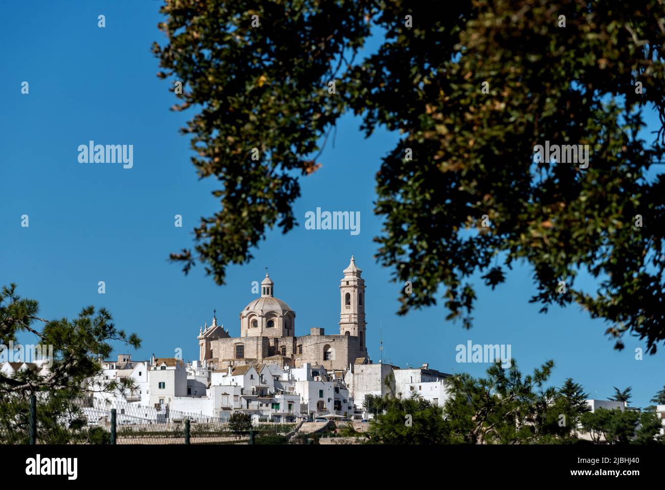 The city of Locorotondo, near Alberobello, in Basilicata, Puglia, Italy ...