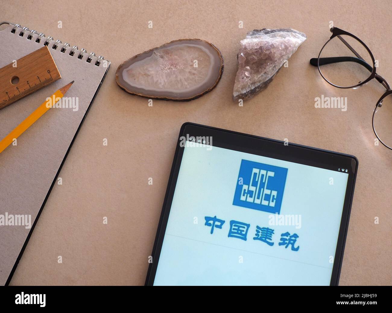 In this photo illustration China State Construction Engineering ...