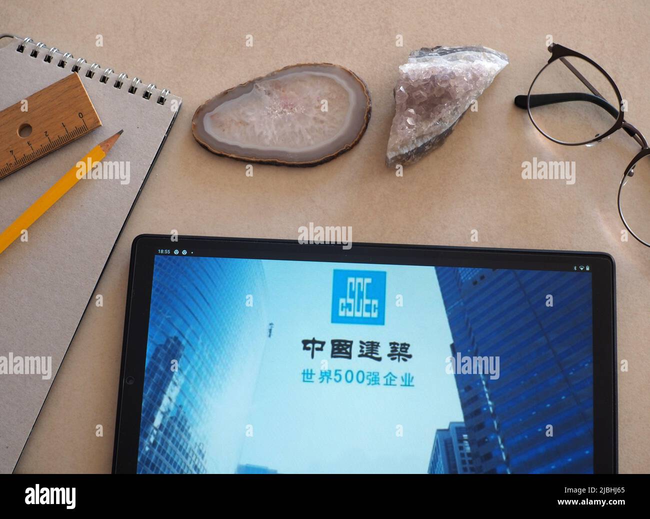 In this photo illustration China State Construction Engineering ...