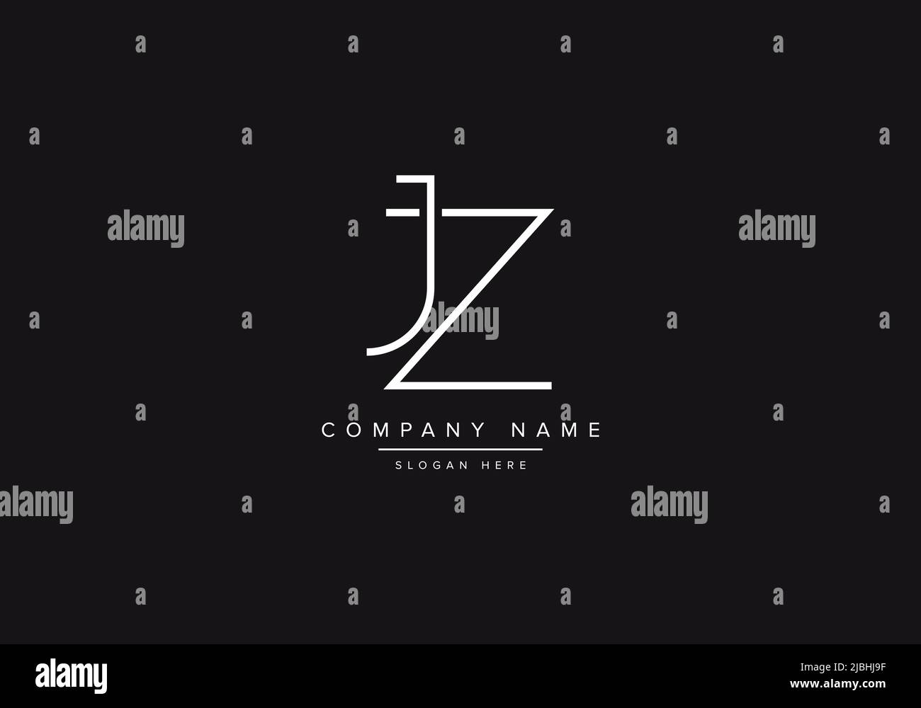 Initials alphabet letters JZ monogram logo Stock Vector Image & Art - Alamy