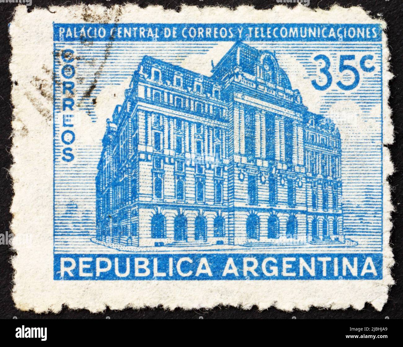ARGENTINA - CIRCA 1942: a stamp printed in the Argentina shows General ...