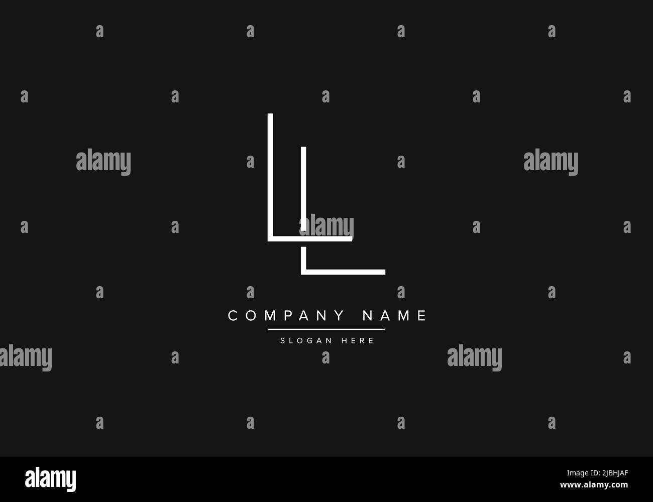 Initials alphabet letters LL monogram logo Stock Vector Image & Art - Alamy