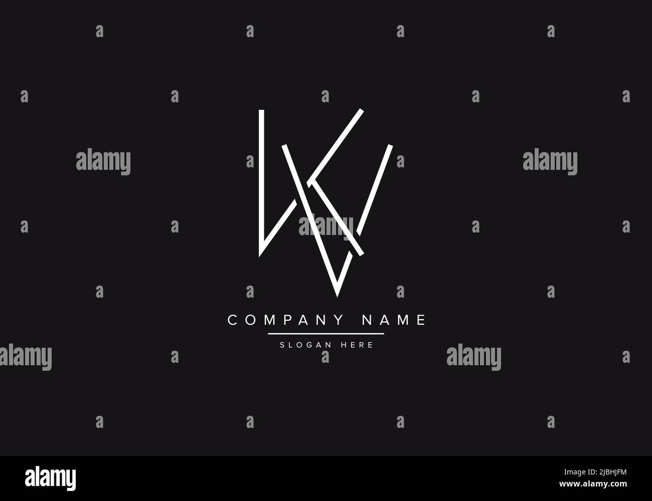 Initials alphabet letters KV monogram logo Stock Vector Image & Art - Alamy