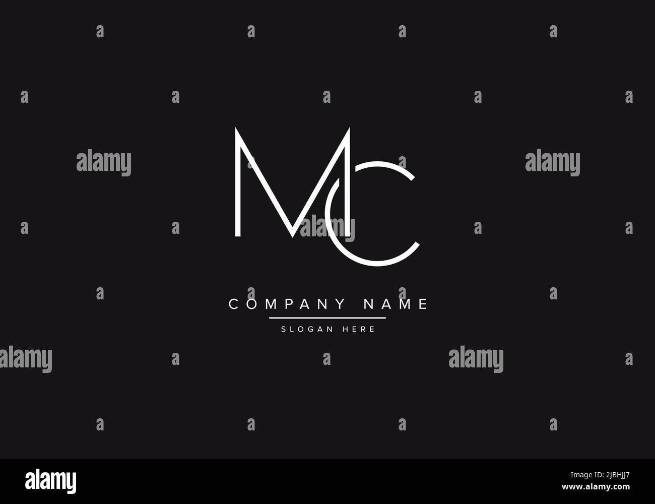 Initials alphabet letters MC monogram logo Stock Vector Image & Art - Alamy