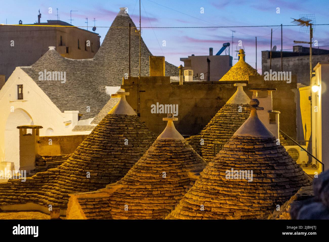 The city and area around the city of Alberobello, in Basilicata, Puglia ...
