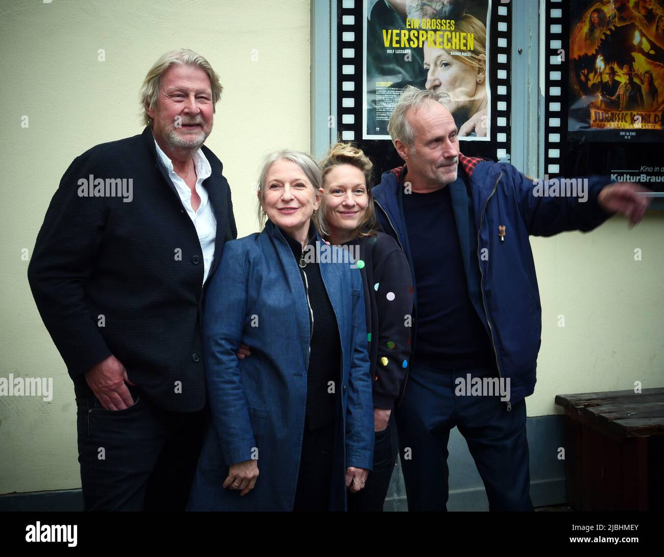 Berlin, Germany. 01st June, 2022. Actors Rolf Lassgard (l-r), Dagmar ...