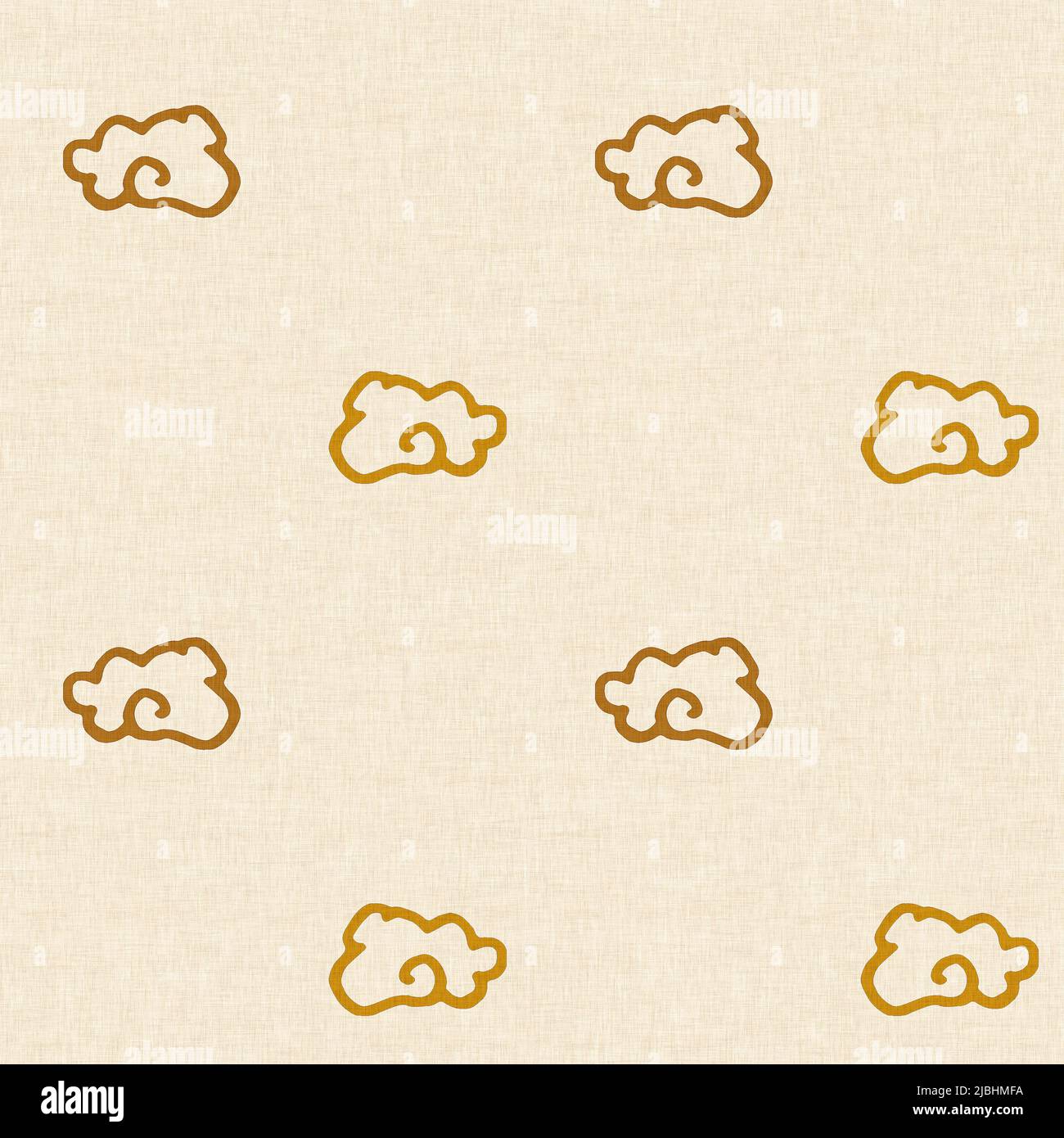 Gender neutral cloud seamless raster background. Simple whimsical 2 ...