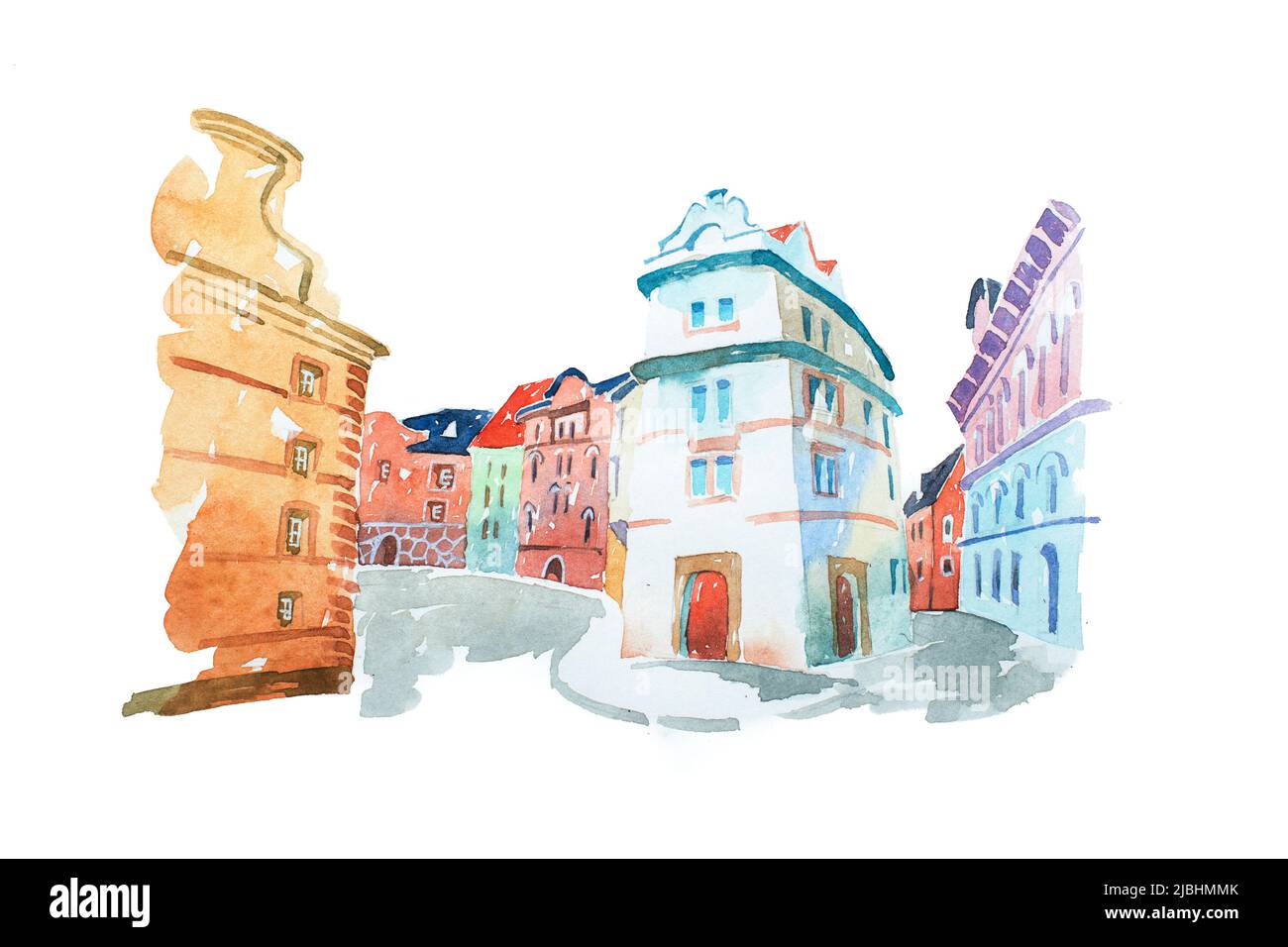 Historical city paintings Cut Out Stock Images & Pictures - Alamy