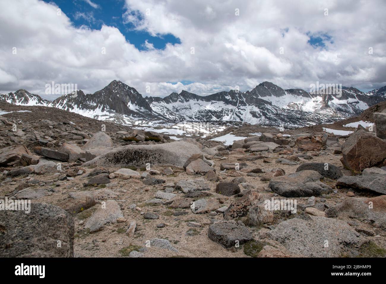 The Bishop Pass Trail in the Eastern Sierra of California takes hikers ...