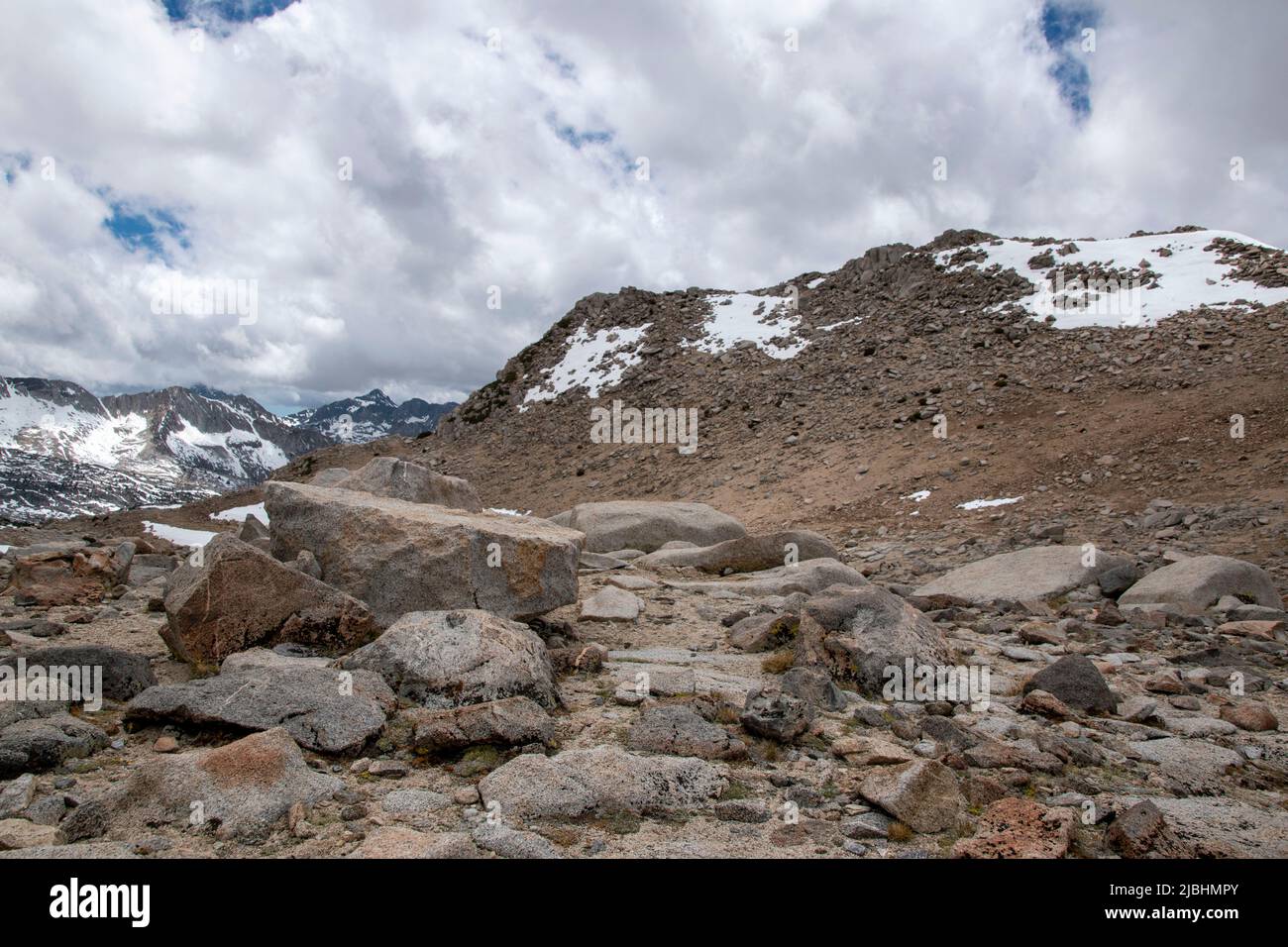 The Bishop Pass Trail in the Eastern Sierra of California takes hikers ...
