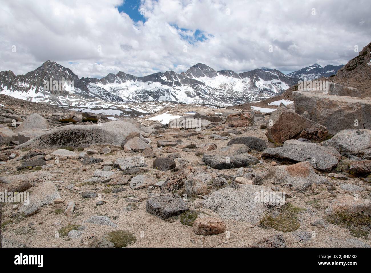 The Bishop Pass Trail in the Eastern Sierra of California takes hikers ...