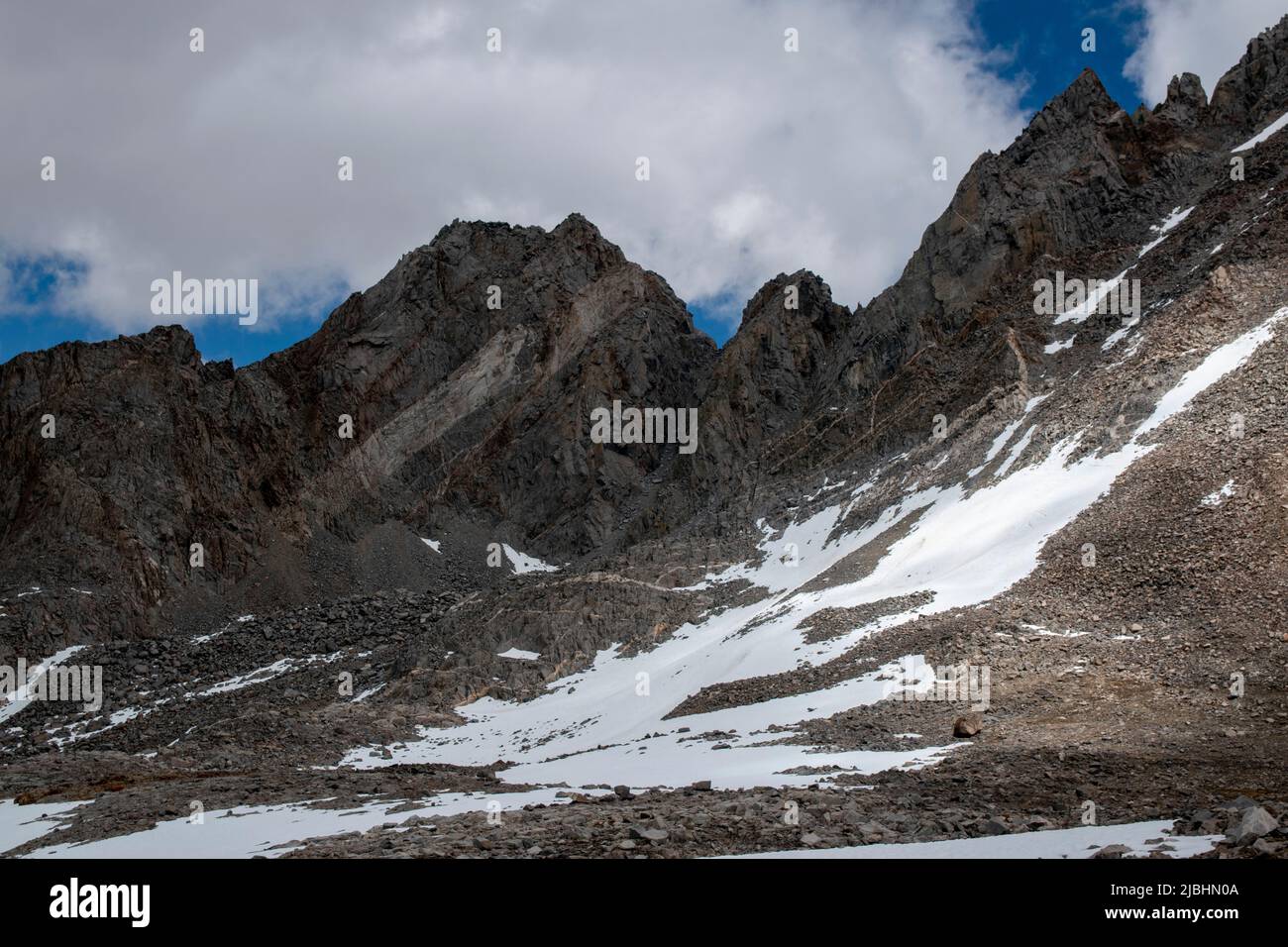 The Bishop Pass Trail in the Eastern Sierra of California takes hikers ...
