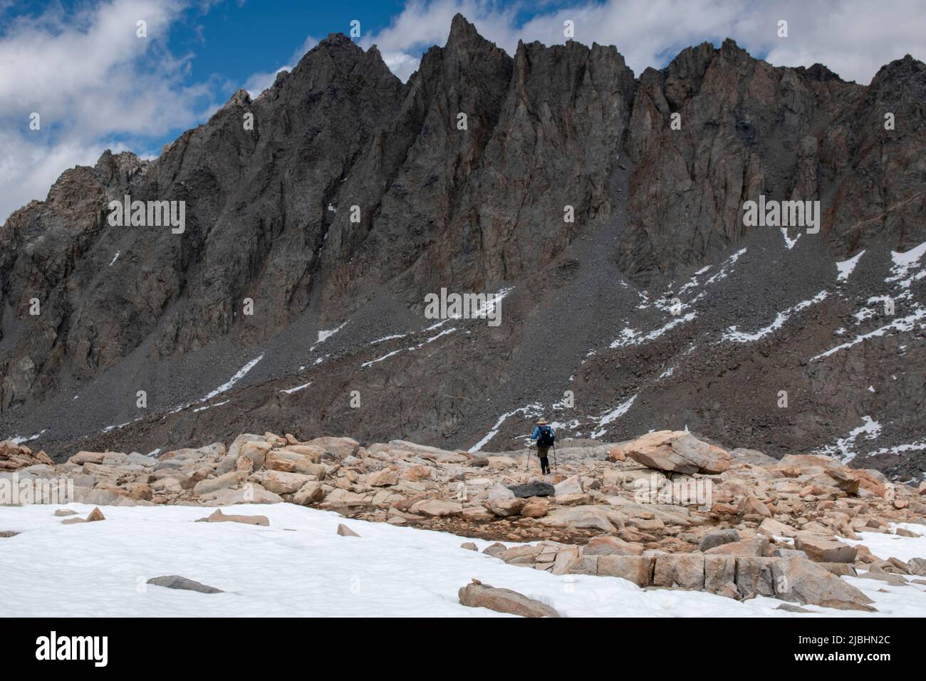 The Bishop Pass Trail in the Eastern Sierra of California takes hikers ...