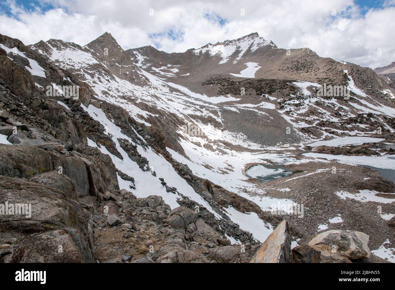 The Bishop Pass Trail in the Eastern Sierra of California takes hikers ...