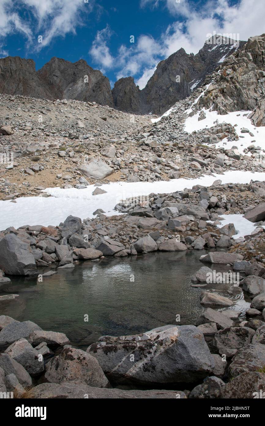 The Bishop Pass Trail in the Eastern Sierra of California takes hikers ...