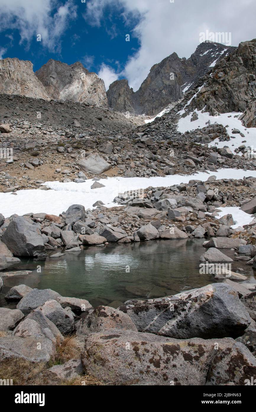 The Bishop Pass Trail in the Eastern Sierra of California takes hikers ...