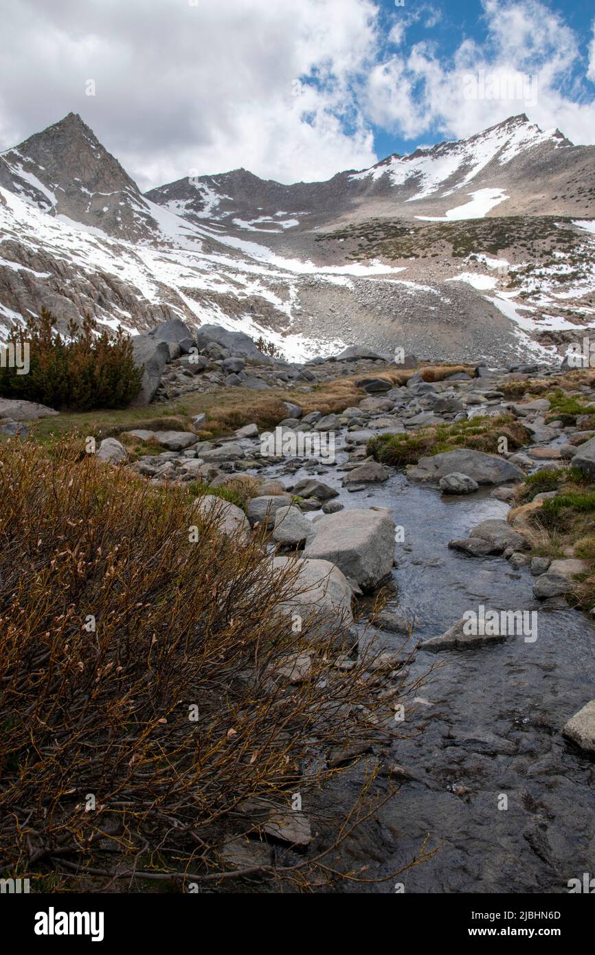 The Bishop Pass Trail in the Eastern Sierra of California takes hikers ...