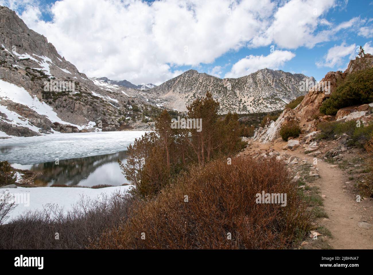 The Bishop Pass Trail in the Eastern Sierra of California takes hikers ...