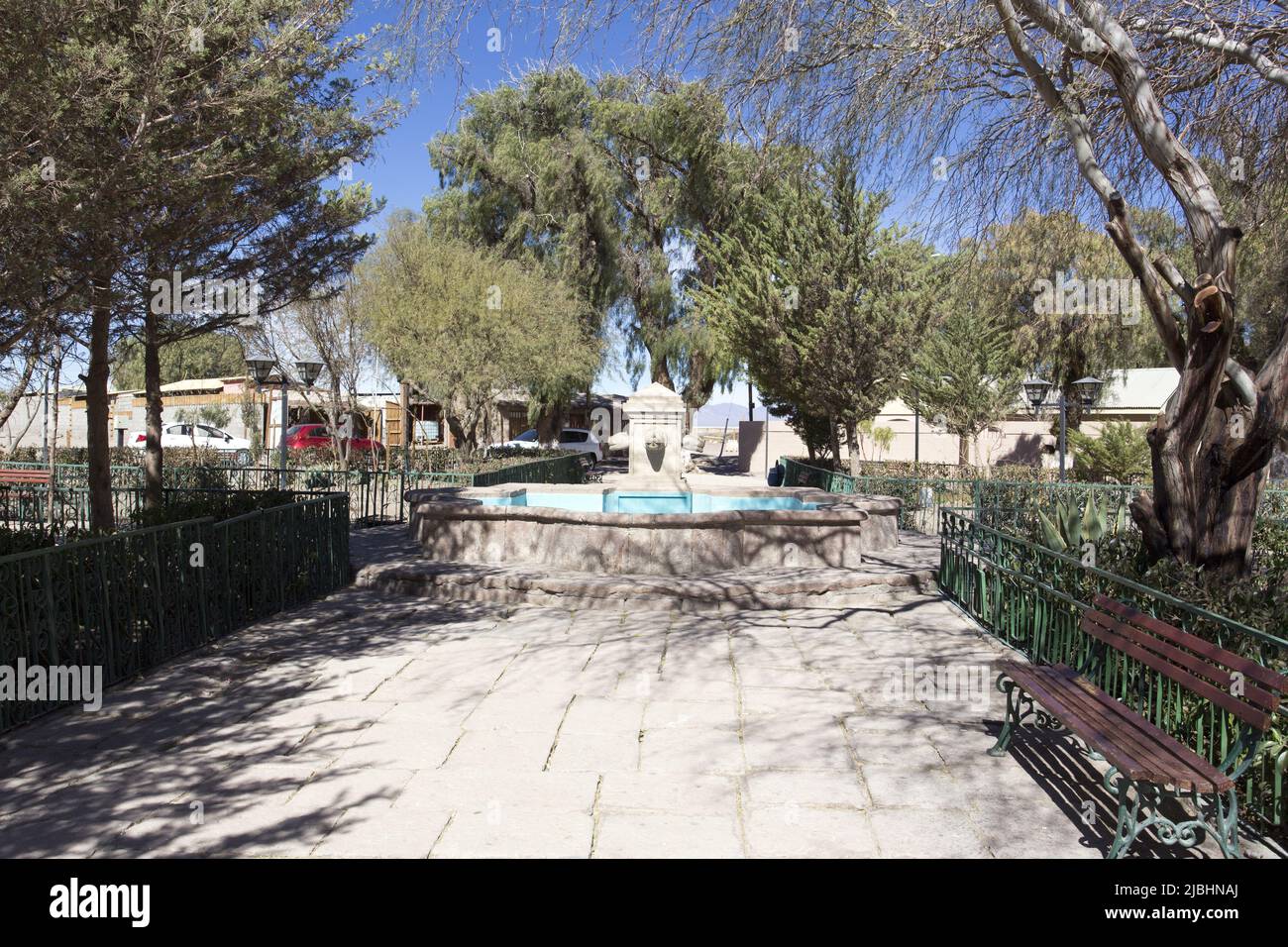 Chiu Chiu, Chile - August 13, 2019: view of Chiu Chiu during August in ...