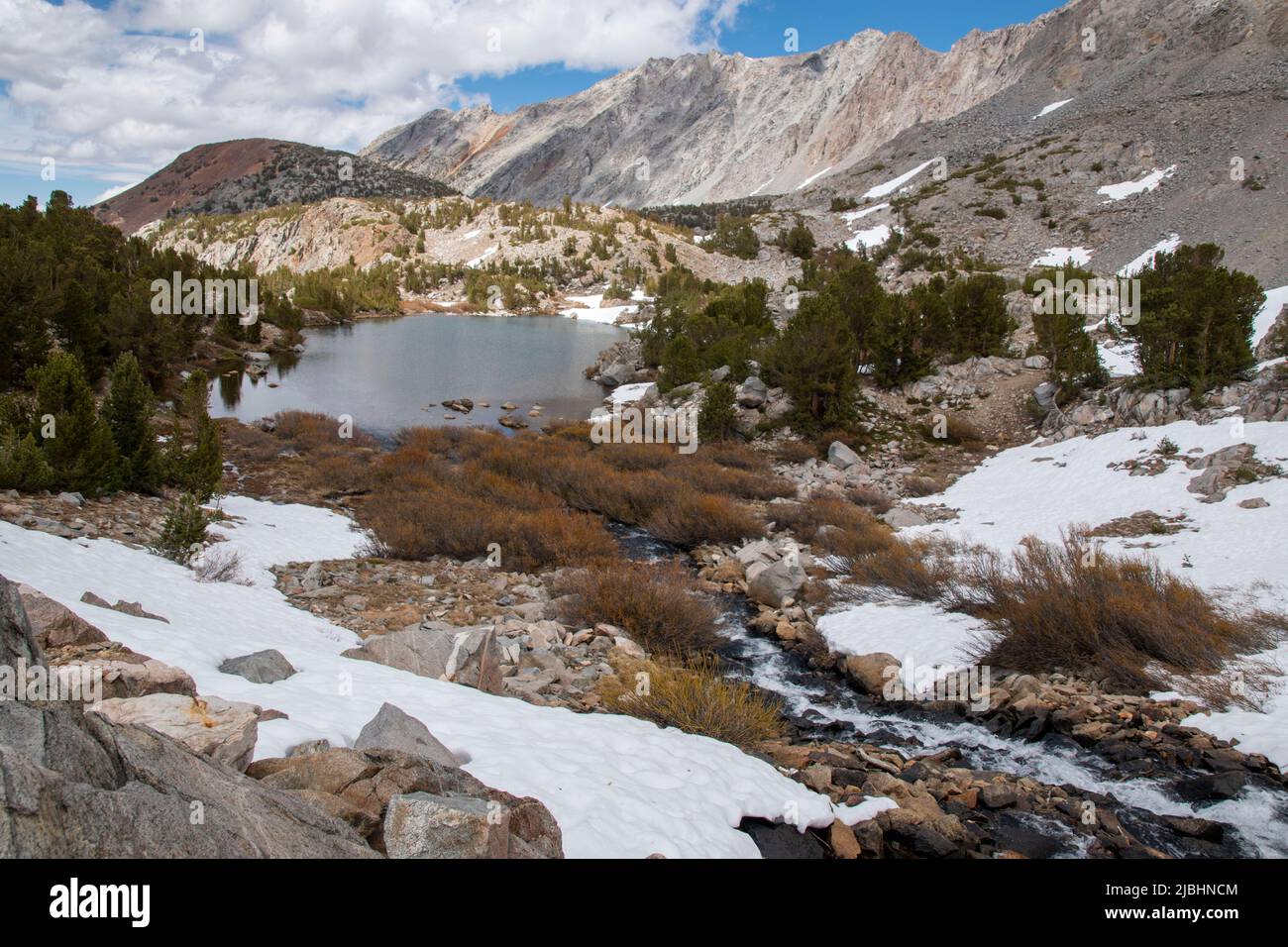 The Bishop Pass Trail in the Eastern Sierra of California takes hikers ...