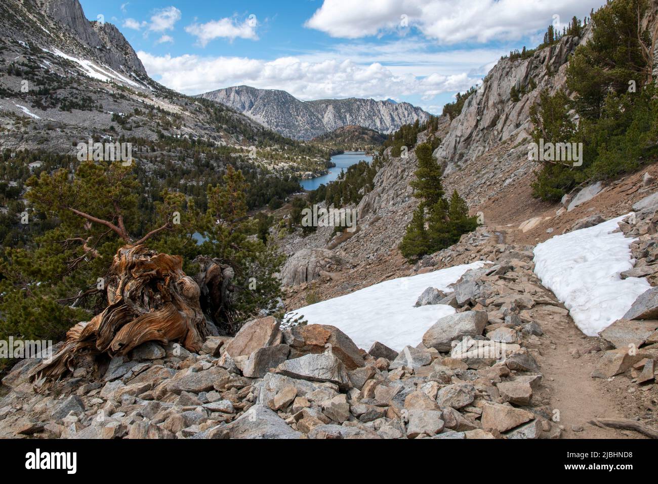 The Bishop Pass Trail in the Eastern Sierra of California takes hikers ...