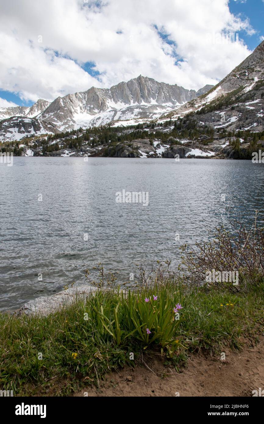 The Bishop Pass Trail in the Eastern Sierra of California takes hikers ...