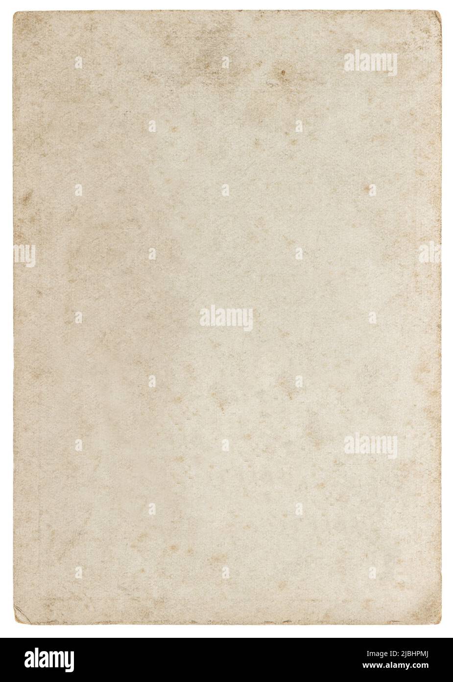 Old paper sheet with edges isolated. Grungy cardboard Stock Photo - Alamy