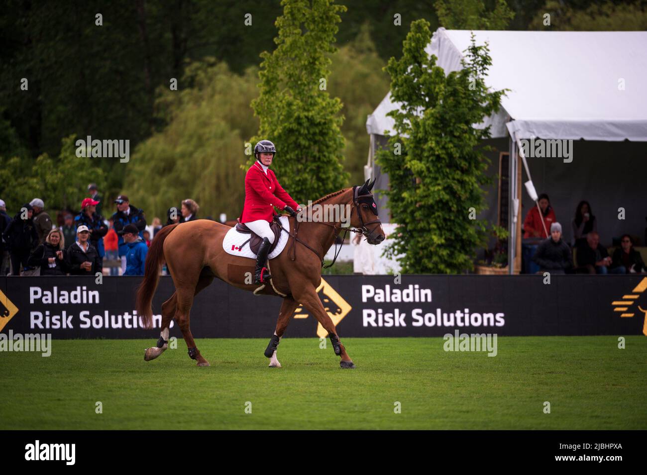 Team Canada rider in Langley British Columbia Stock Photo - Alamy
