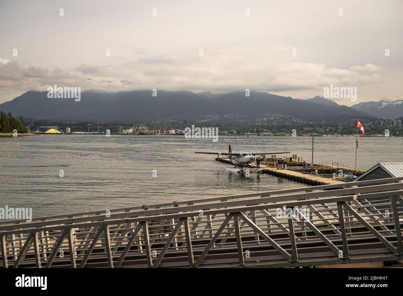 Views from a Vancouver harbour from a DHC-3 de Havilland Turbine Single ...