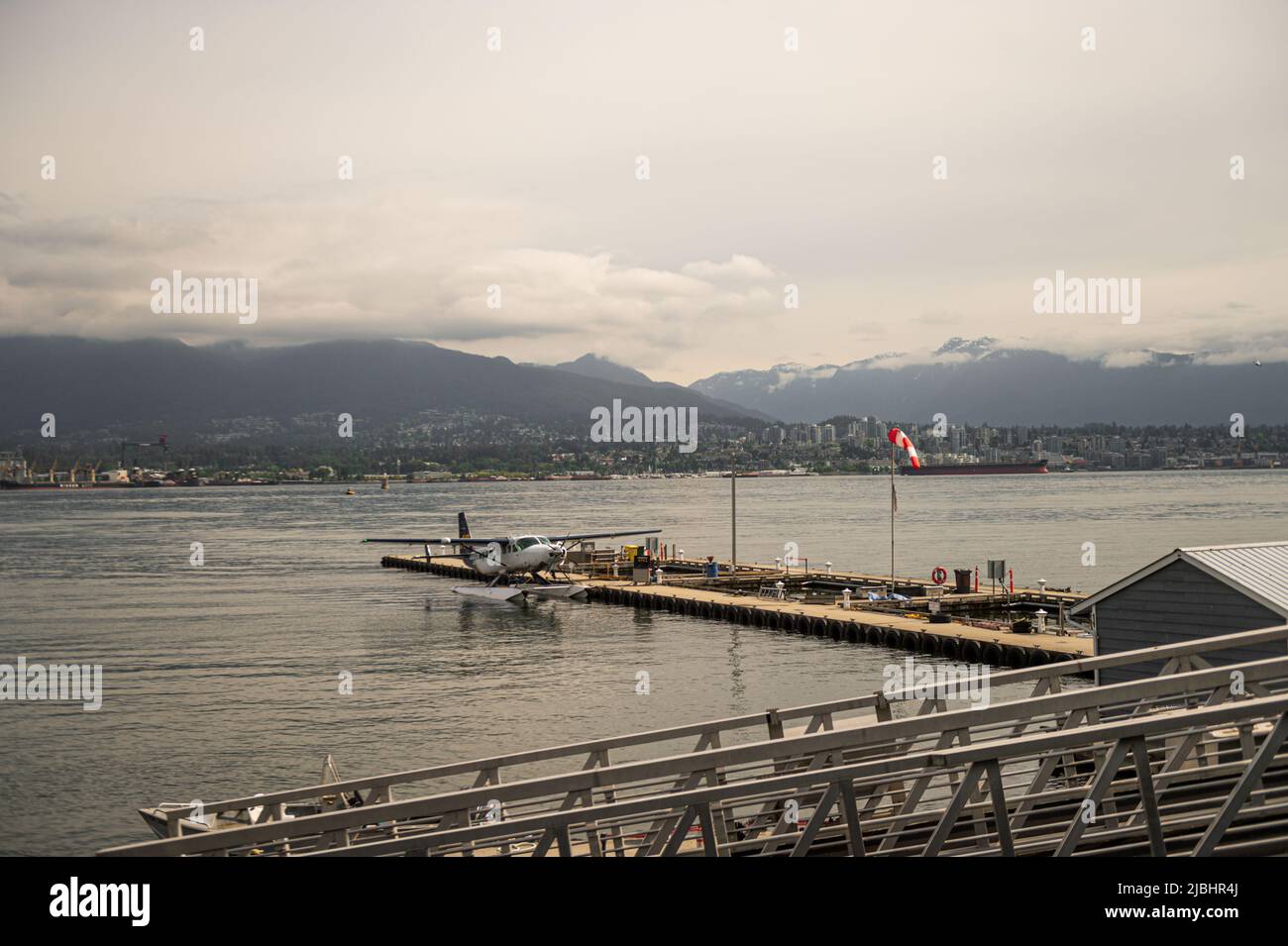 Views from a Vancouver harbour from a DHC-3 de Havilland Turbine Single ...