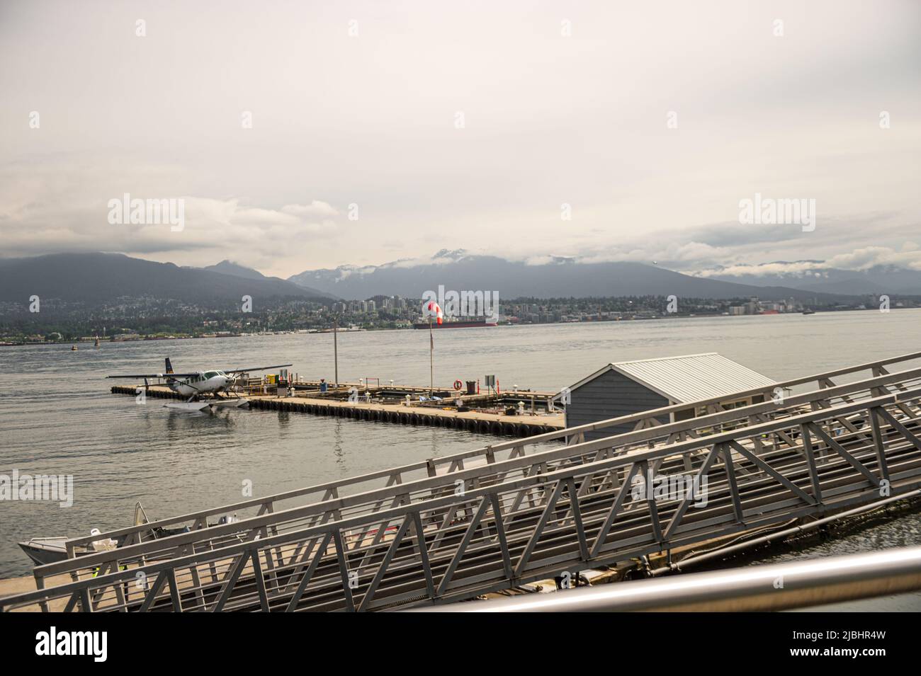 Views from a Vancouver harbour from a DHC-3 de Havilland Turbine Single ...