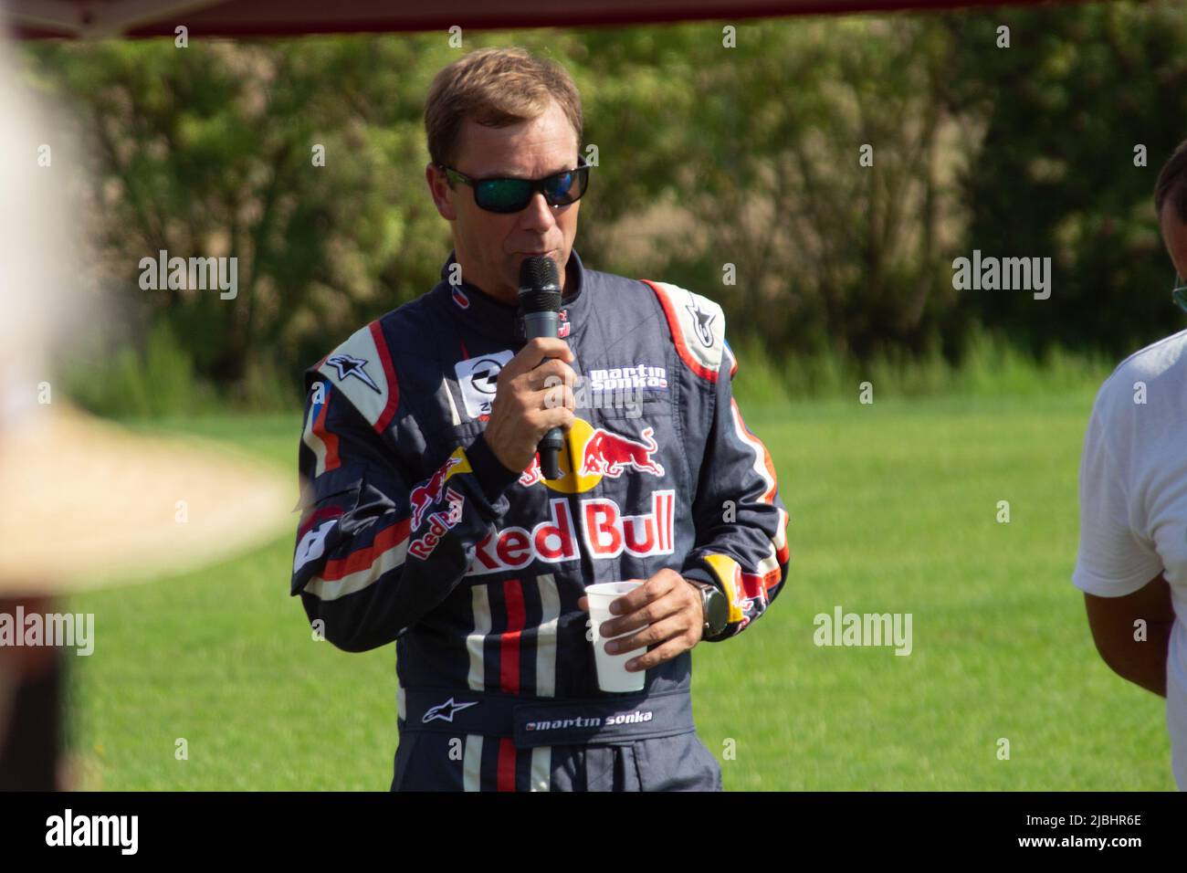 Red Bull Air Race pilot Martin Šonka at Boleradice airshow Stock Photo ...