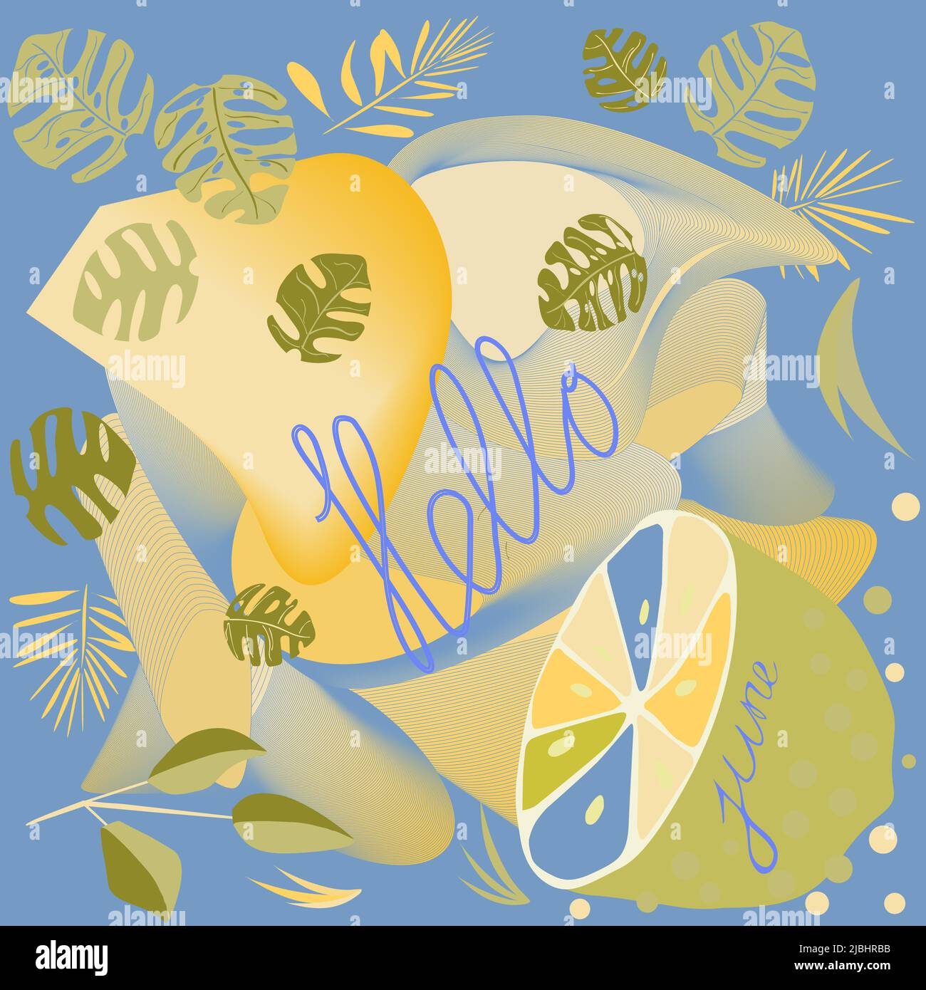 June hello Stock Vector Images - Alamy