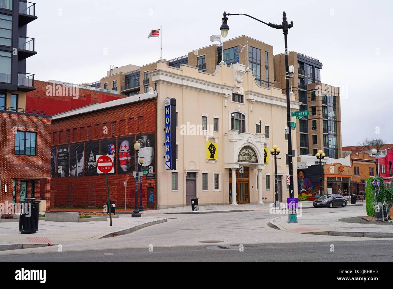 WASHINGTON, DC -26 MAR 2022- View of the college campus of Howard ...