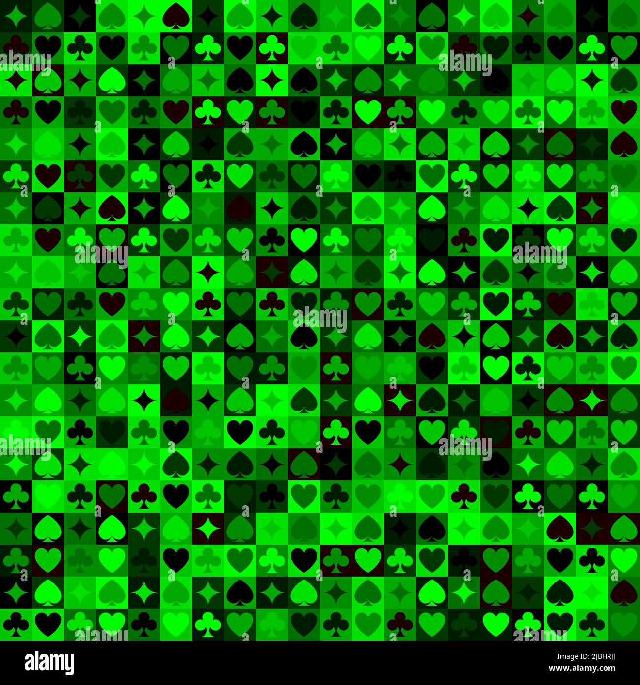 Vector playing cards suits seamless patterns. Backgrounds card suits ...