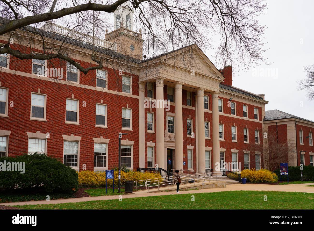 WASHINGTON, DC -26 MAR 2022- View of the college campus of Howard ...