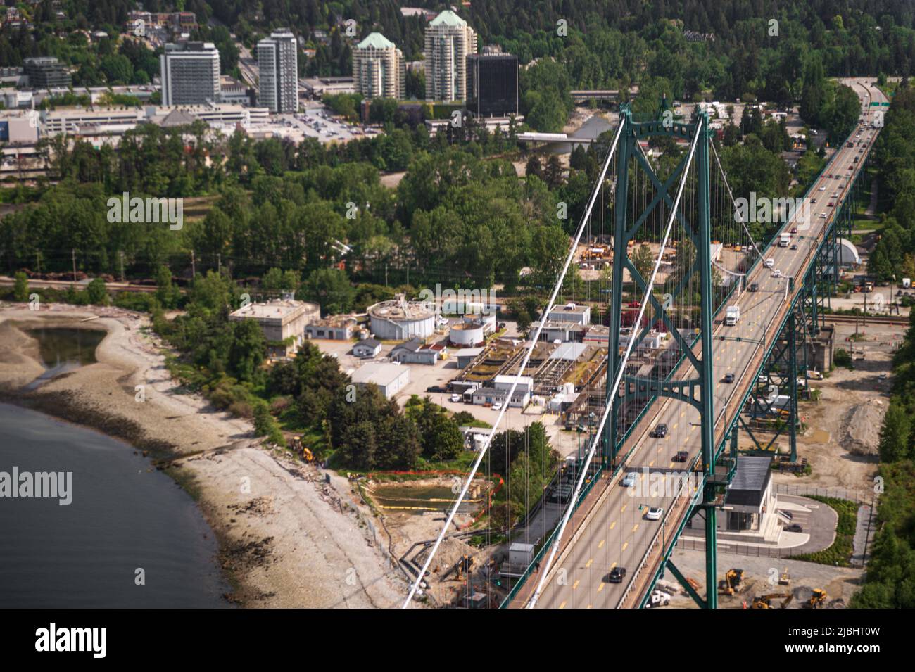 Views from a Vancouver harbour from a DHC-3 de Havilland Turbine Single ...