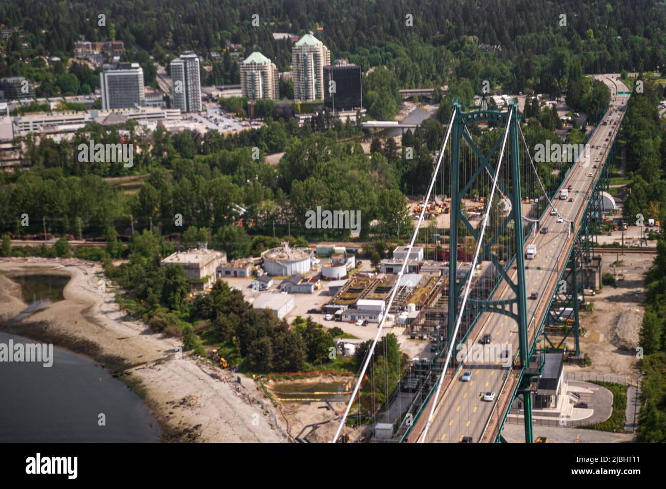 Views from a Vancouver harbour from a DHC-3 de Havilland Turbine Single ...