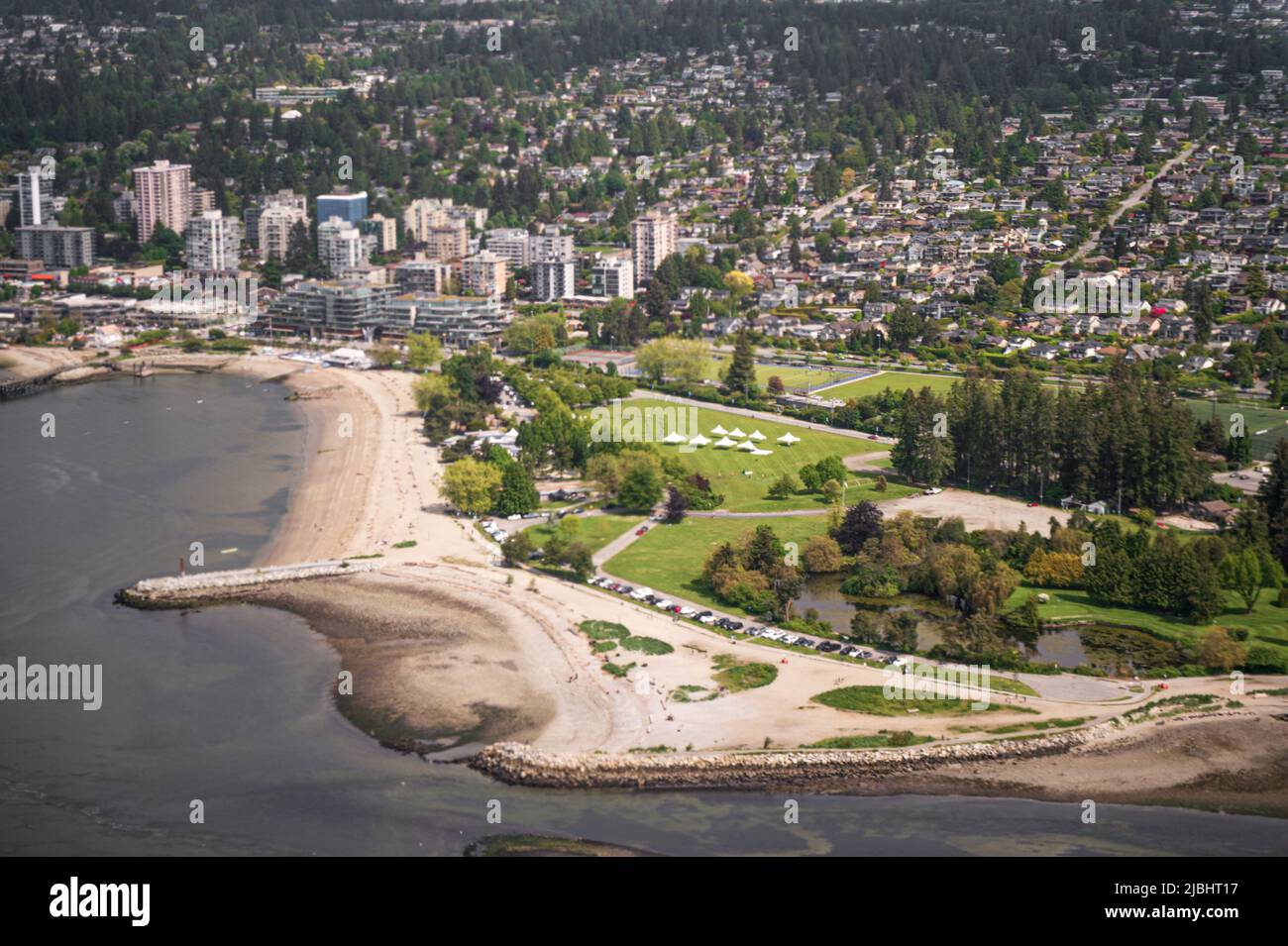 Views from a Vancouver harbour from a DHC-3 de Havilland Turbine Single ...