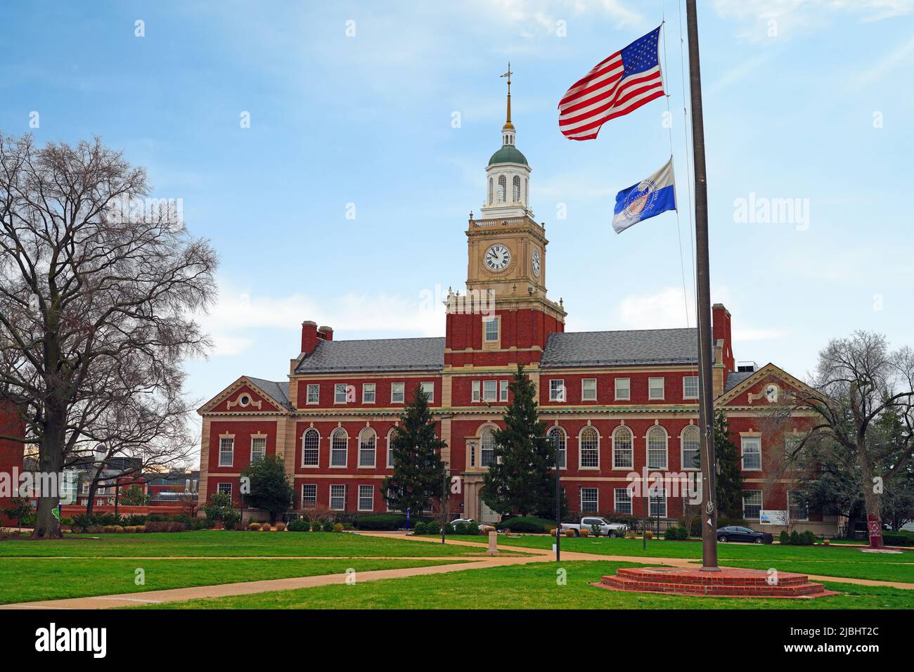 WASHINGTON, DC -26 MAR 2022- View of the college campus of Howard ...