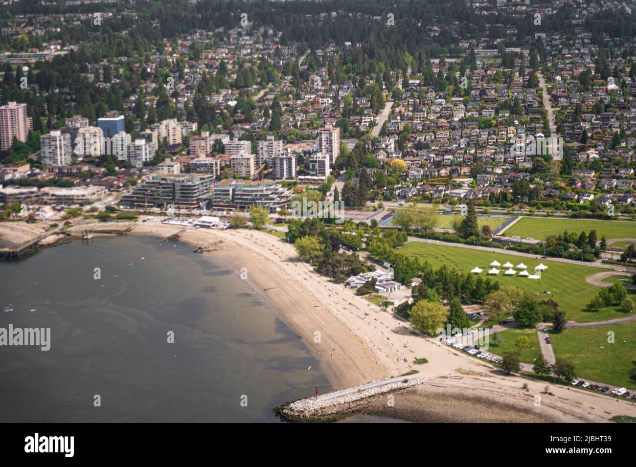 Views from a Vancouver harbour from a DHC-3 de Havilland Turbine Single ...