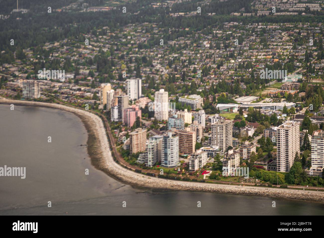 Views from a Vancouver harbour from a DHC-3 de Havilland Turbine Single ...