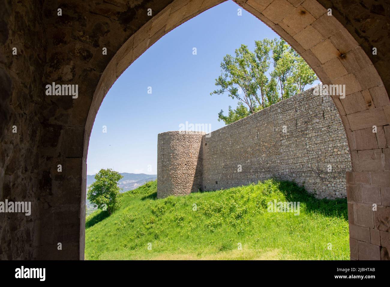 Shusha is the old Azerbaijan land. View from Shusha fortress Stock ...