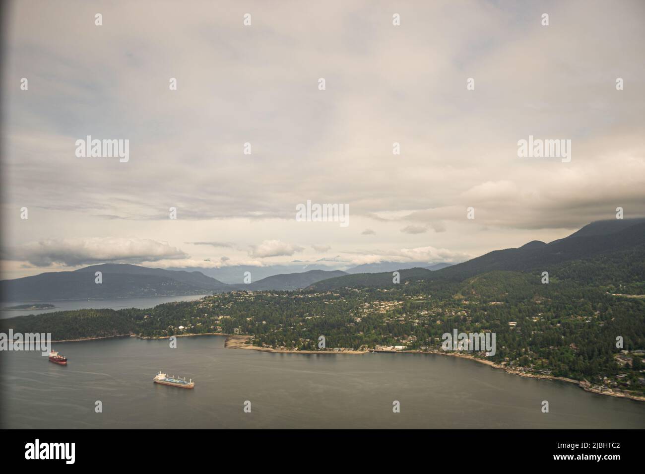 Views from a Vancouver harbour from a DHC-3 de Havilland Turbine Single ...